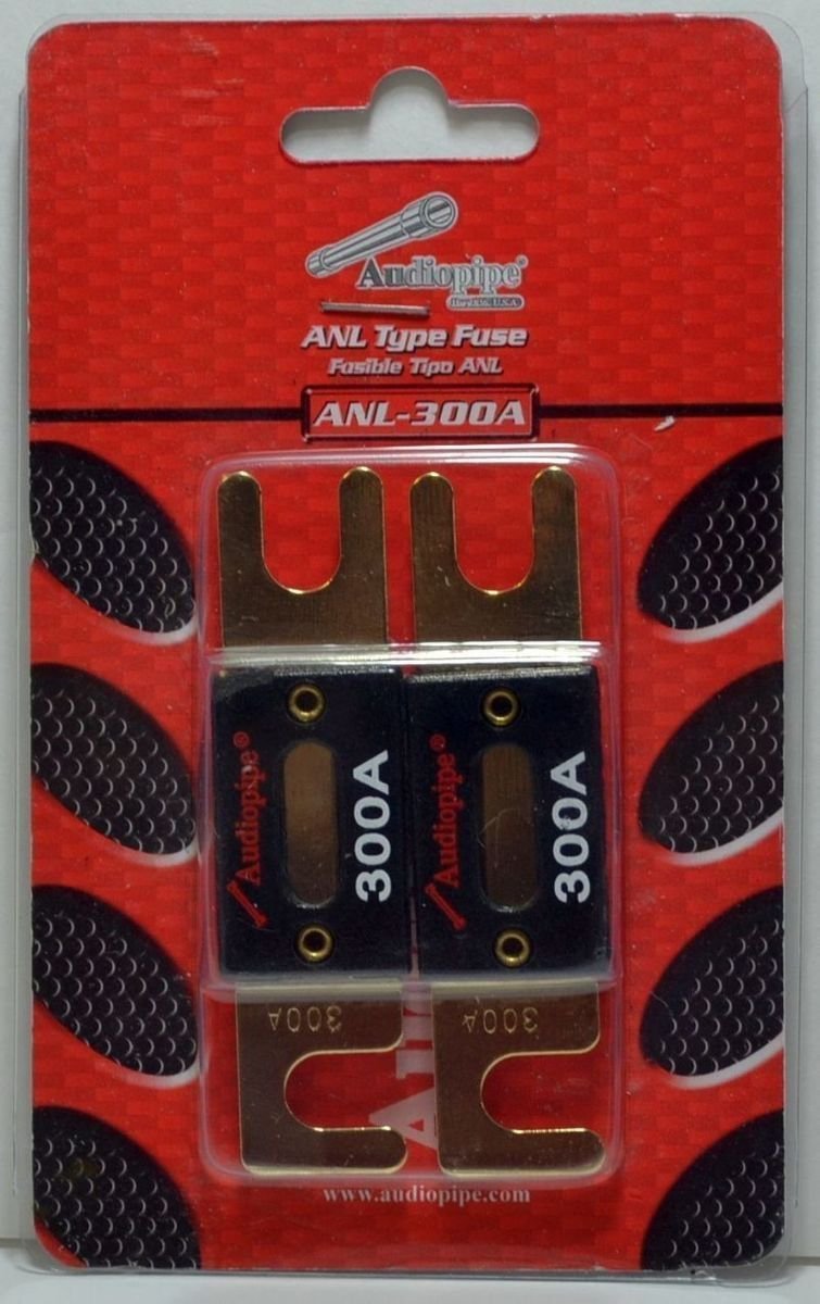 Audiopipe 300 Amp 32V Gold Plated ANL Car Audio Fuses / AP-ANL-300A ...