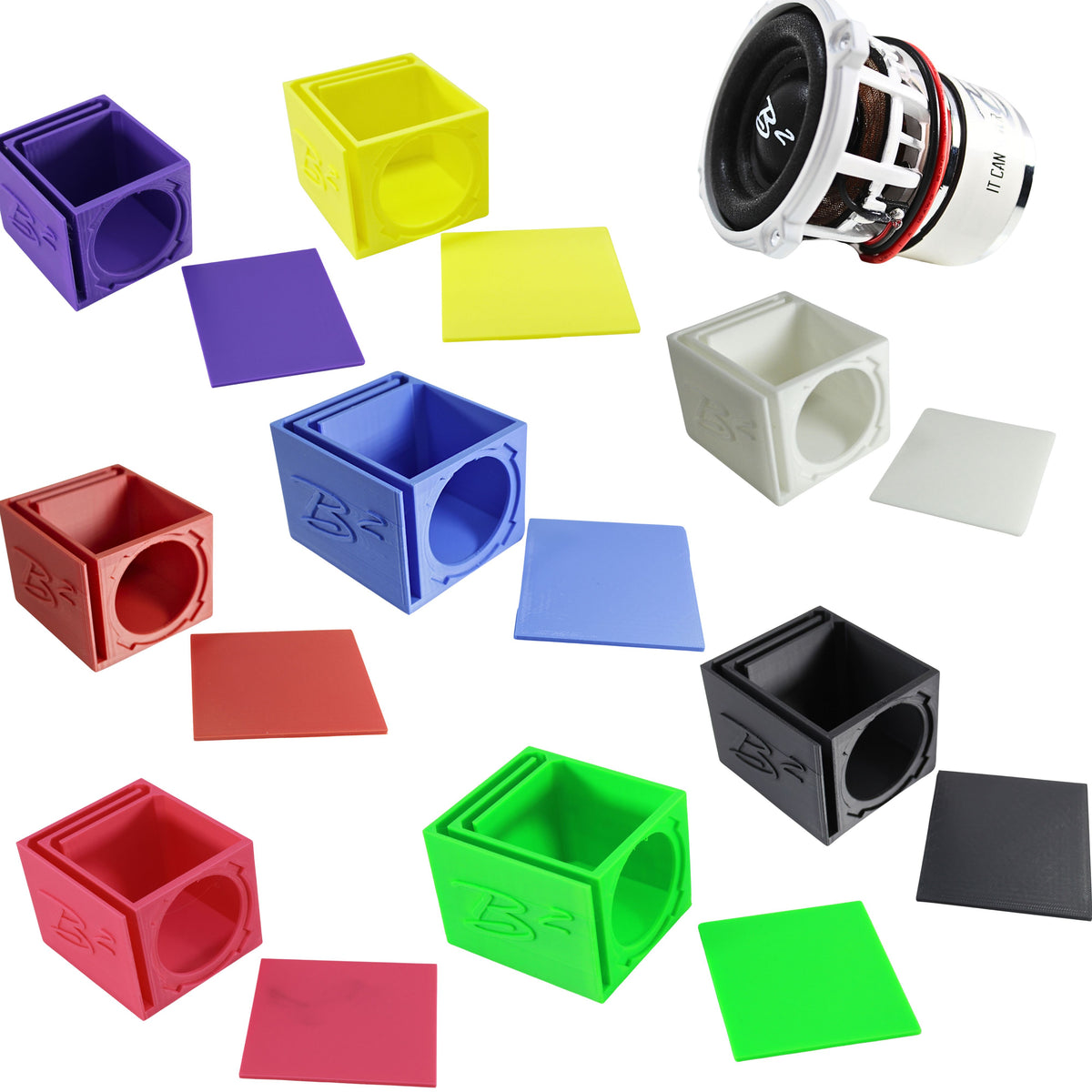 Single Ported Subwoofer Box Enclosure w/1x B2 Audio Rampage RC2 2" Sub ...