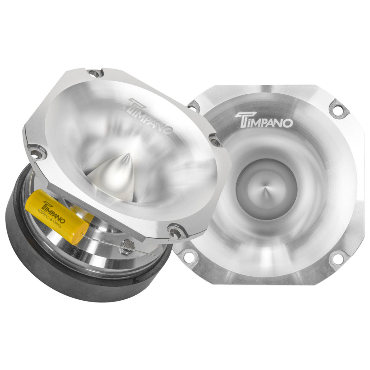 Pair of 4" Pro Car Audio 300 Watt RMS 8-Ohm Chrome Super Tweeters TPT ...