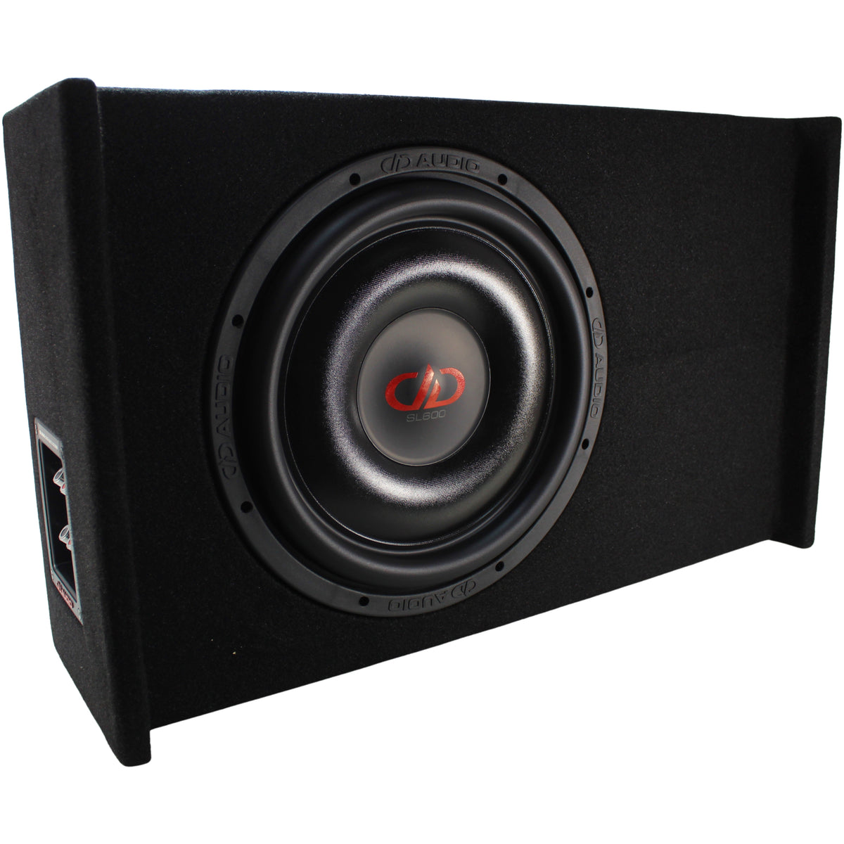 DD Audio SL600 Series 12" 600W RMS S1-Ohm Slim Down Firing Enclosure ...