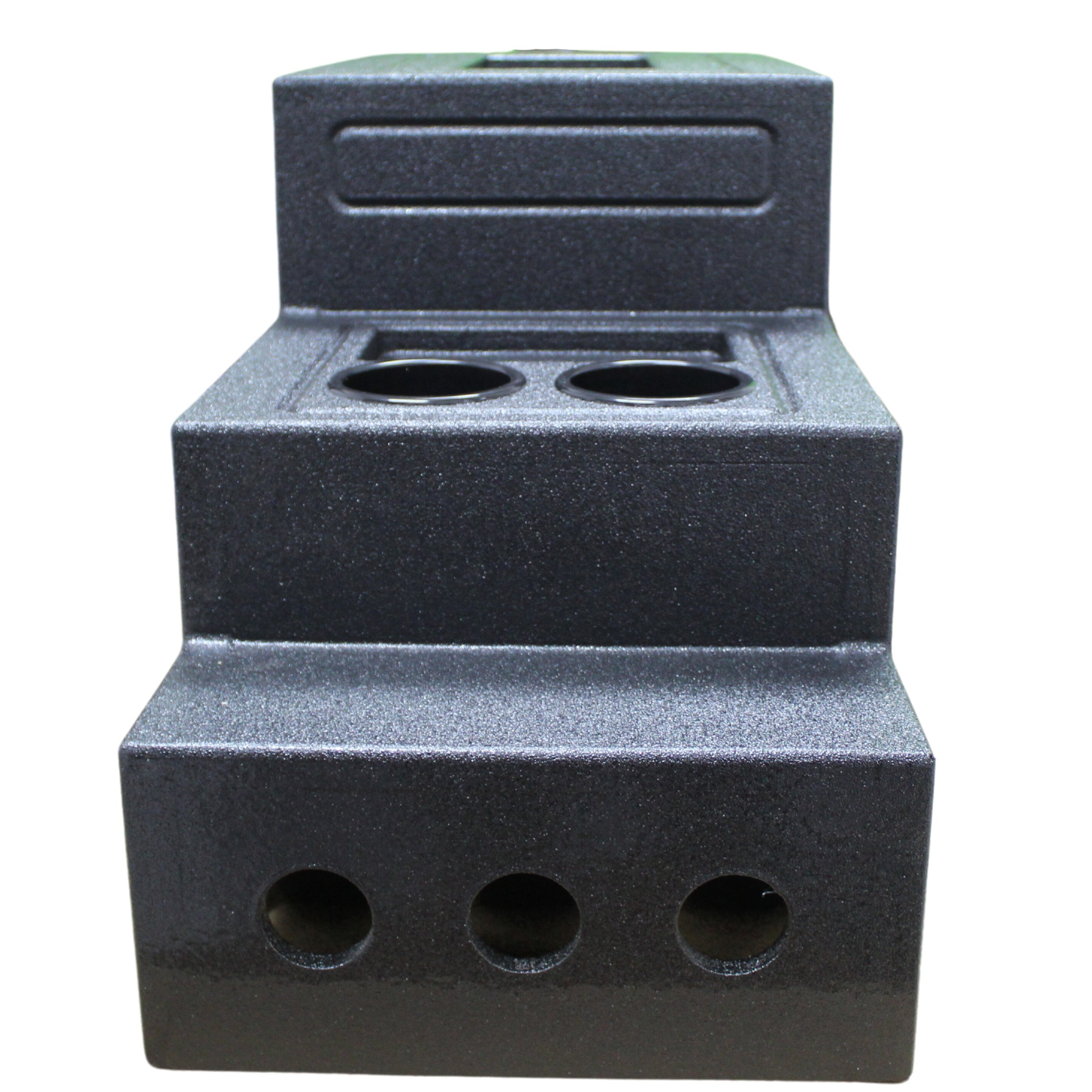 King Boxes 12" Center Console Vented Woofer Cutout w/ (2) 6.5" &(2) 3 ...