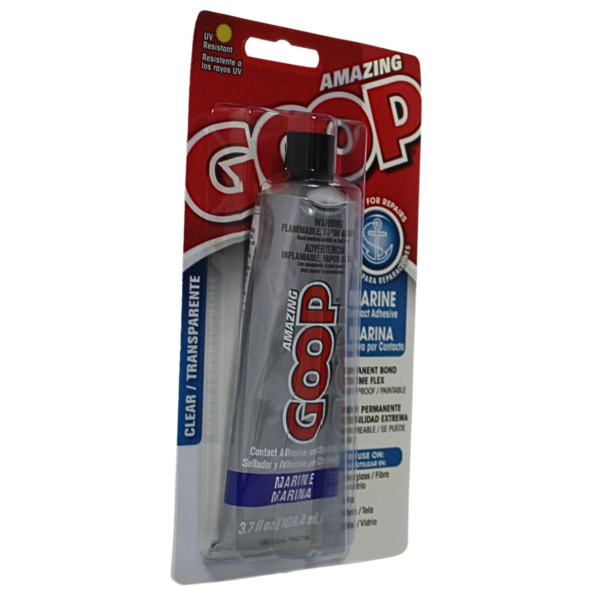 3.7 fl oz Amazing Goop Marine UV Resistant Clear Waterproof Paintable ...