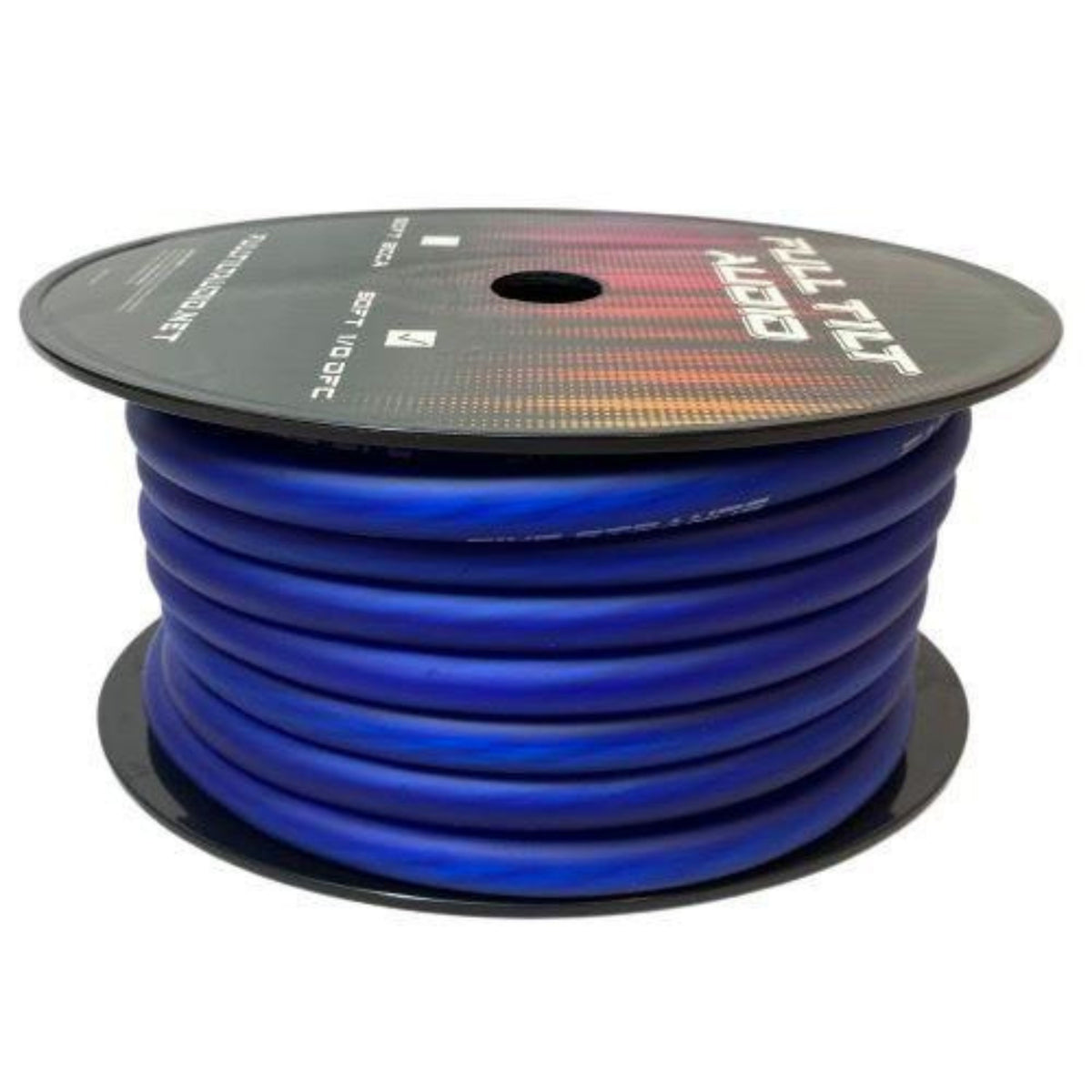 Full Tilt Audio 0 Gauge Tinned OFC Power/Ground Wire Blue Lot Cut By T ...