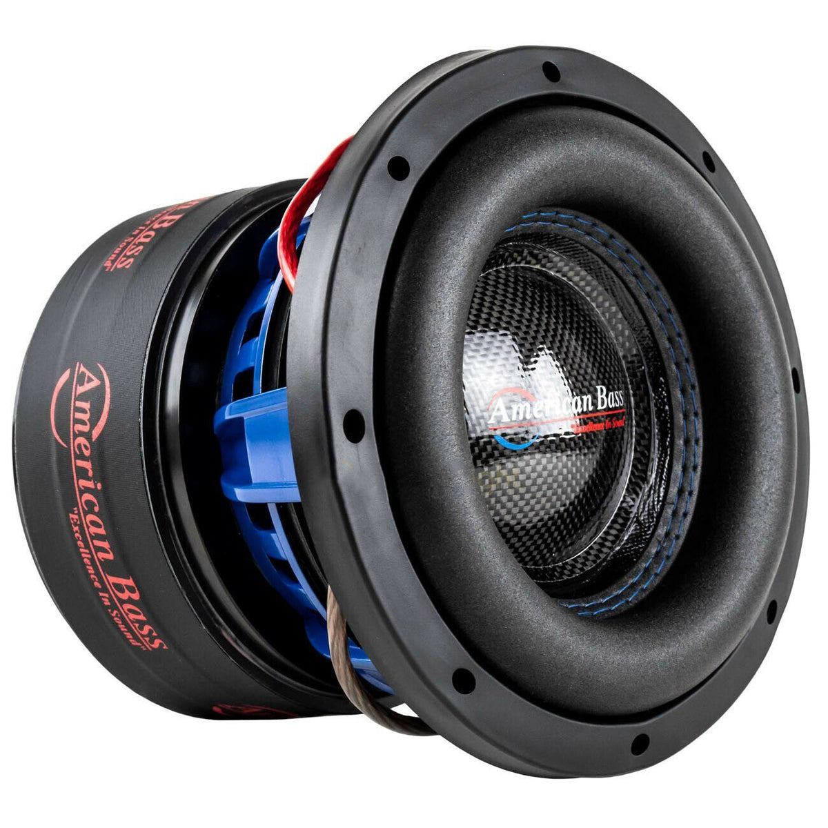 American Bass HD Series Subwoofer Dual 2 Ohm Voice Coil, 800W HD-8-D2 ...