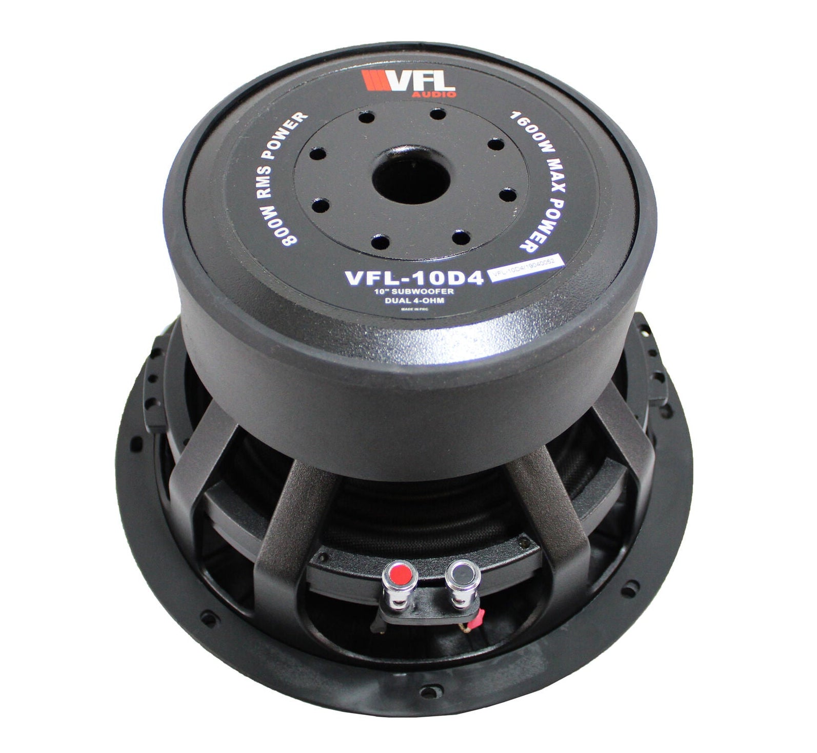 VFL Audio 10" 1600 Watt 4 Ohm Dual Voice Coil High Power Subwoofer ...