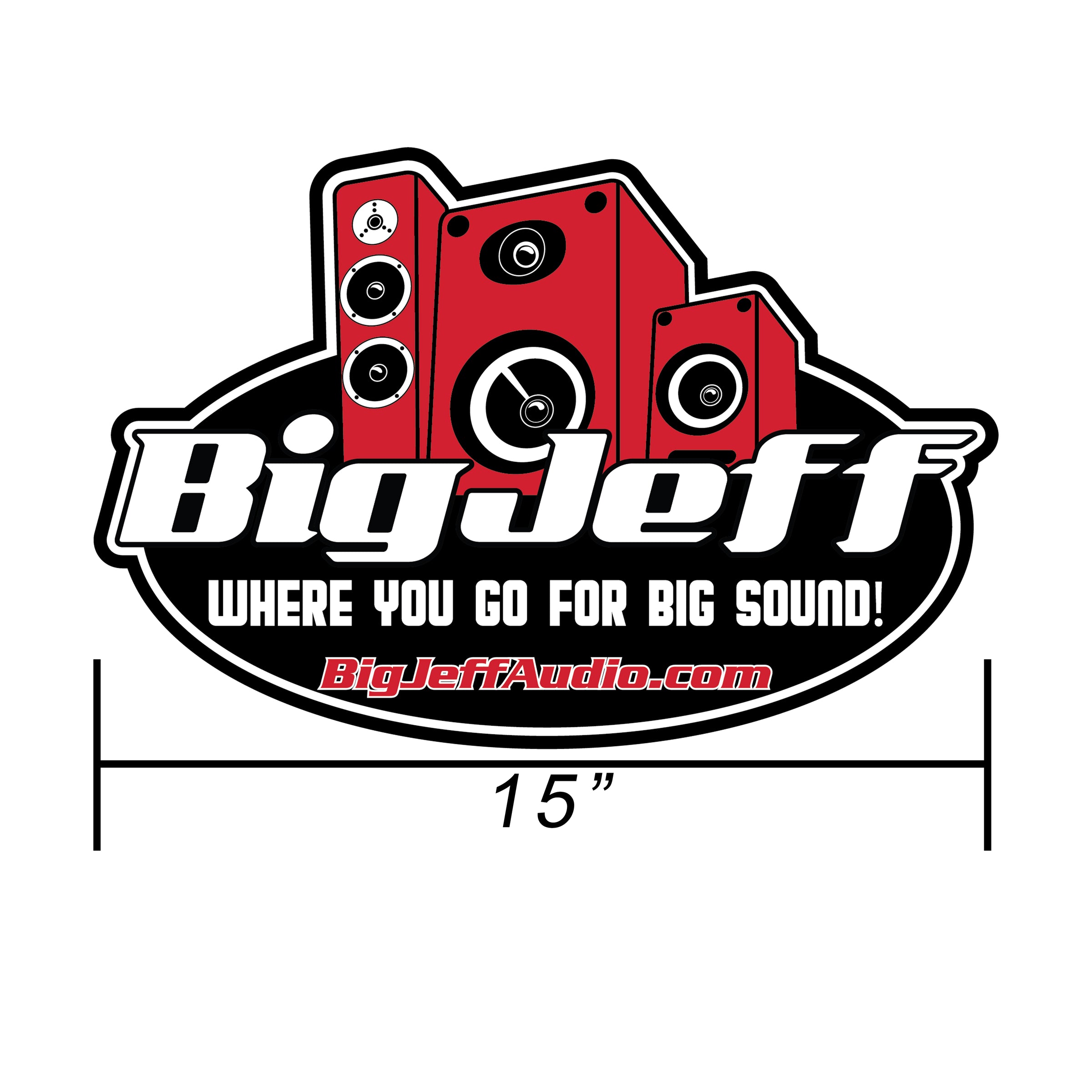 15" Big Jeff Online Decal — Big Jeff Online Inc