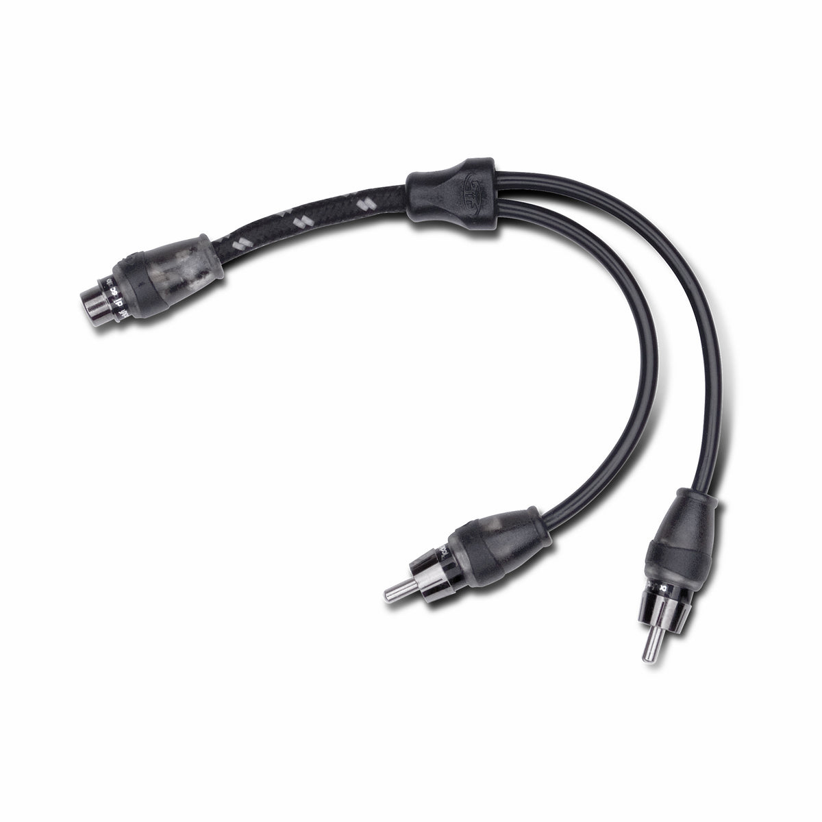 Rockford Fosgate Premium RCA Y-Adapter 1F To 2M Dual Twist Signal Cabl ...
