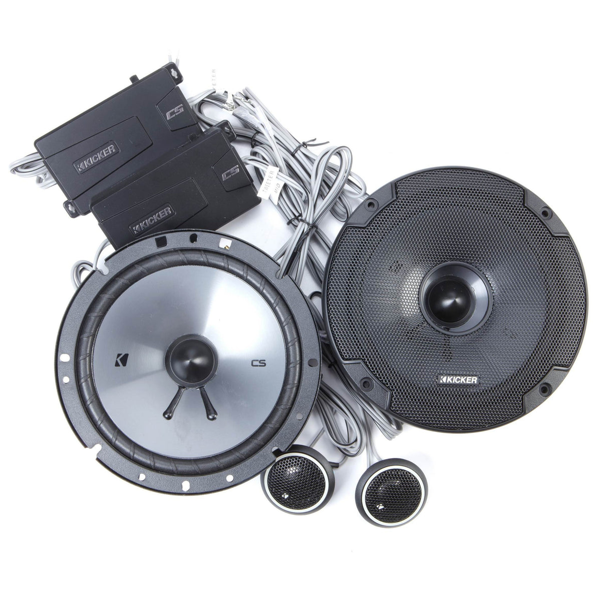 Kicker CS-Series 6.75" 4 Ohm Component Speakers with 3/4" Tweeters 300 ...