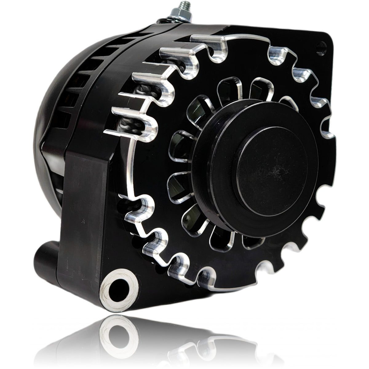 Mechman S-Series Black 170 Amp Racing Alternator For 1965-1985 Early F ...
