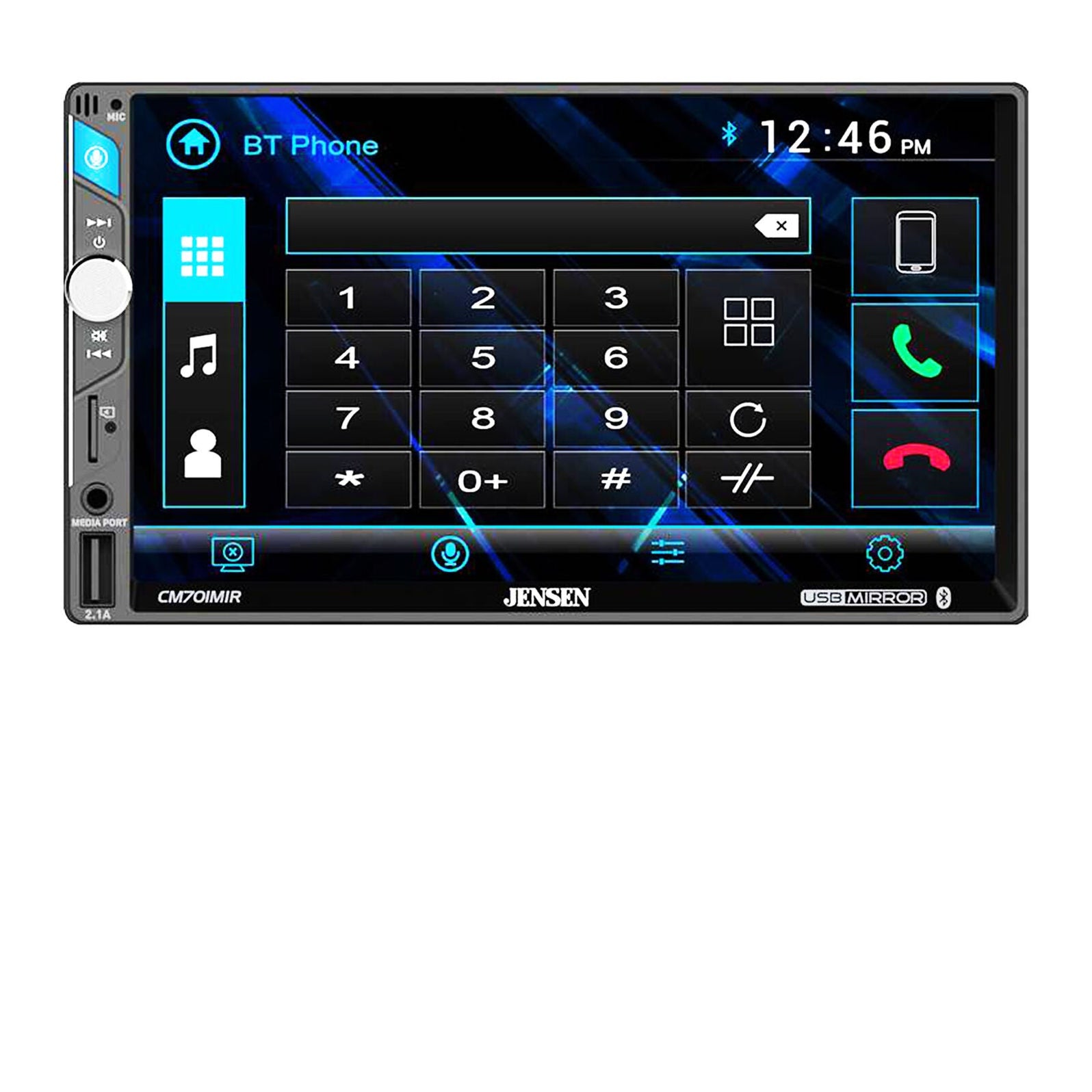 Jensen 7" 2-Din Touch LCD USB Mirroring Bluetooth Radio — Big Jeff ...