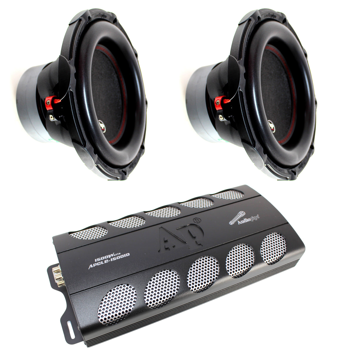 Audiopipe 12" BDC2 Subwoofer Combo 1500W RMS w/ 1500W 1 Ohm Monoblock ...