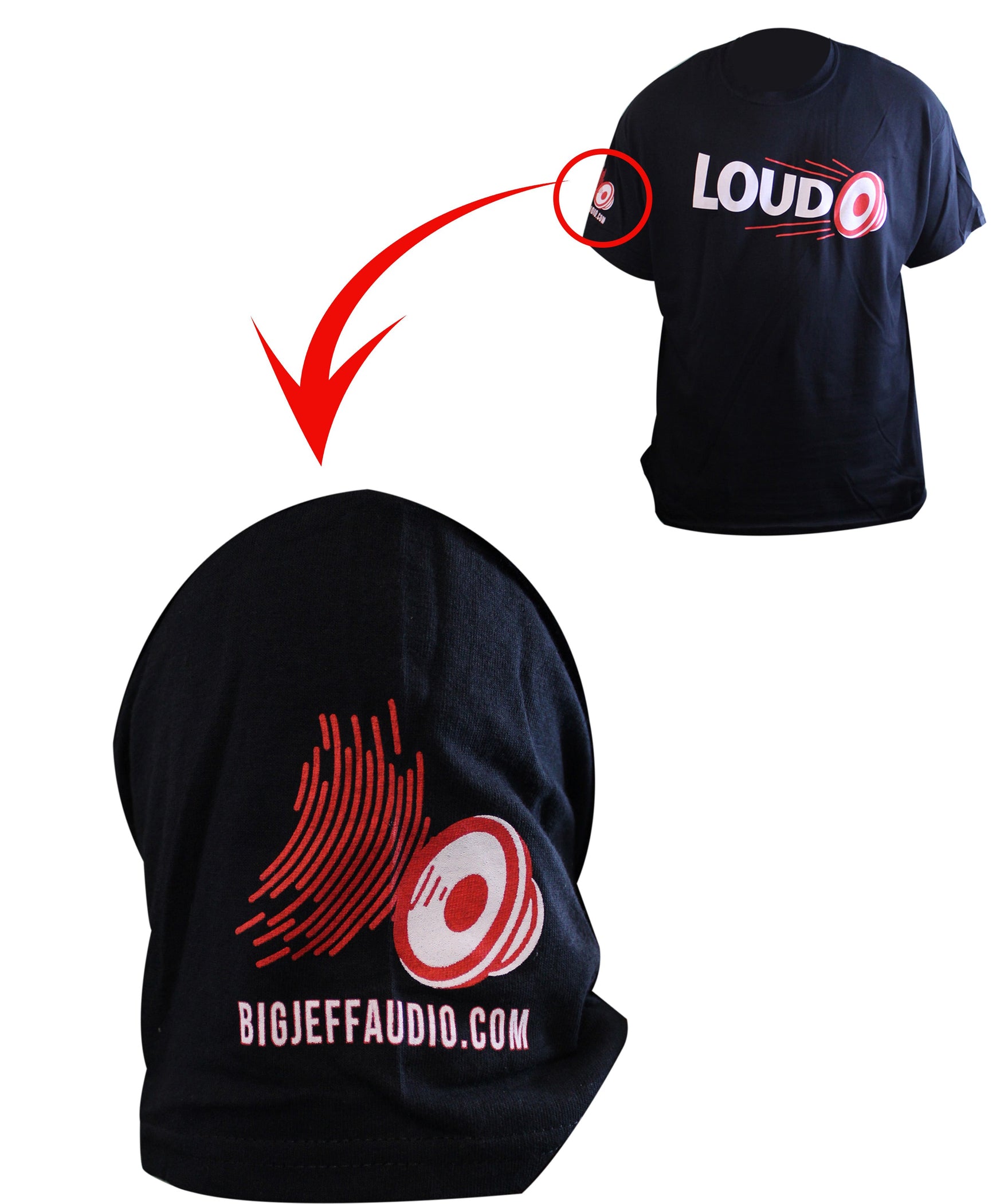 X-Large Official Big Jeff Audio LOUD Logo T-Shirt Big Jeff Audio Merch ...