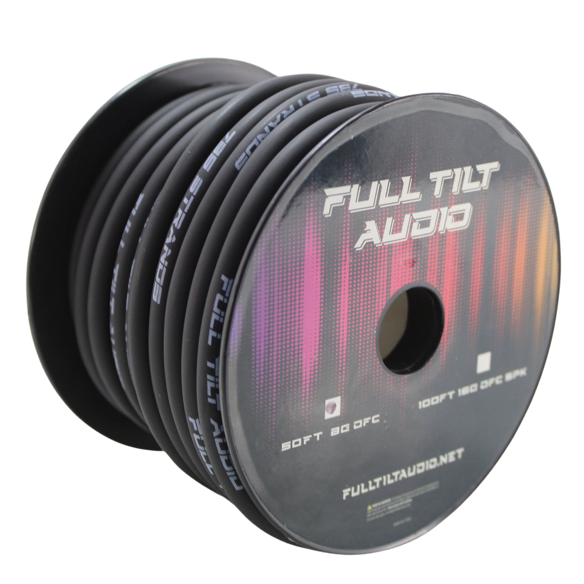 Full Tilt Audio 8 Gauge Tinned Oxygen Free Copper Power/Ground Wire Bl ...