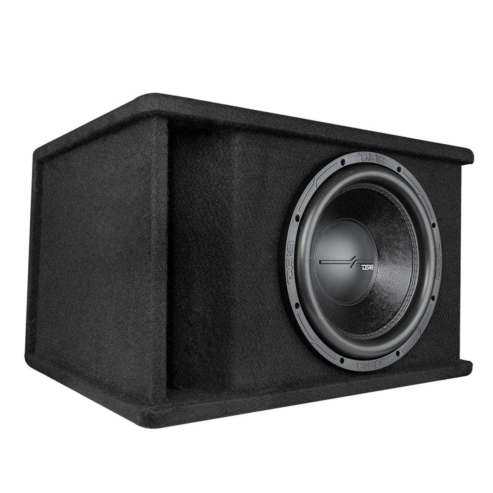 DS18 12" Subwoofer Ported Box w/ 1 CH Amp & 4 GA Amp Kit Car Audio ...