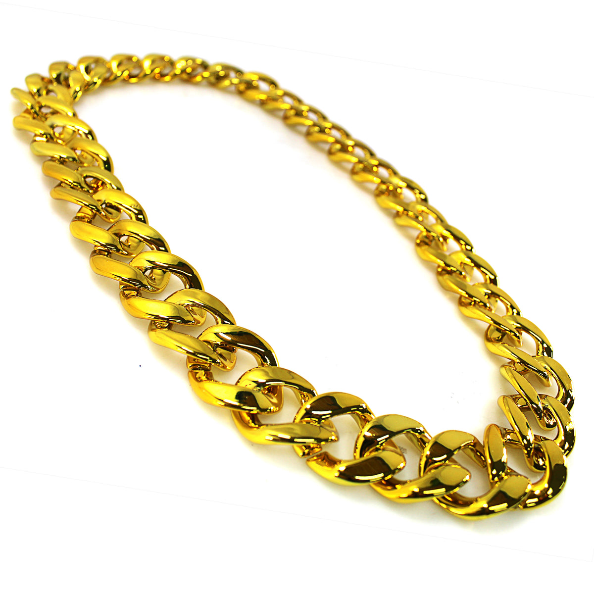 Official Big Jeff Audio 32" Cuban Link Plastic Fake Gold Chunky Chain ...