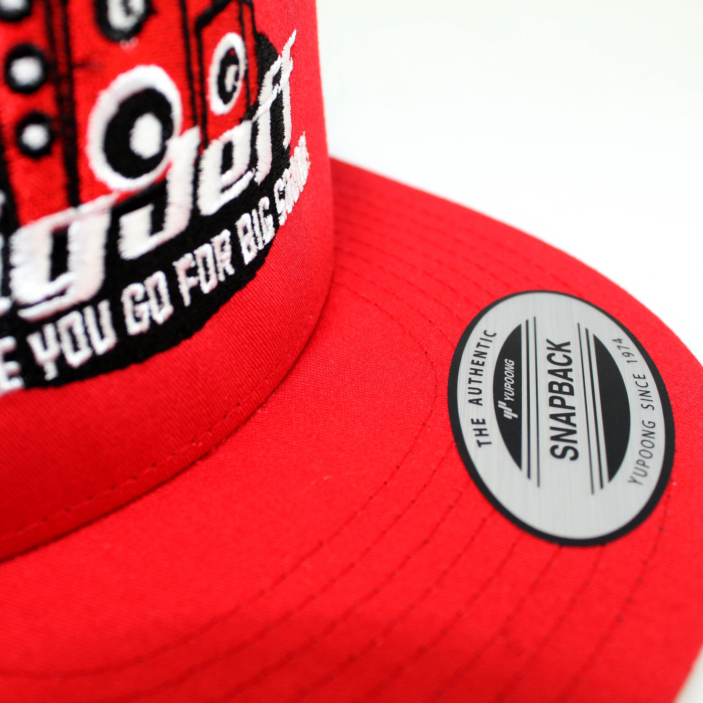 Official Big Jeff Audio Black/Red Trucker Hat with Big Jeff Audio Logo ...
