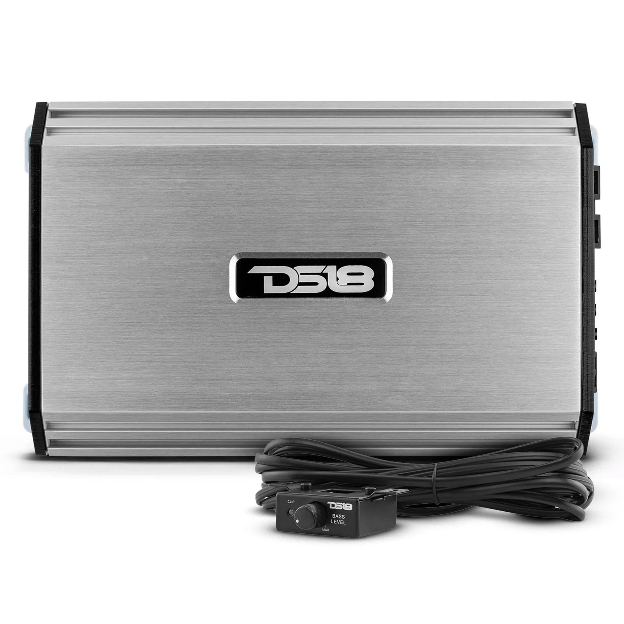 DS18 Car Audio Monoblock Amplifier Silver 3500W Class D /w Bass Knob S — Big Jeff Online Inc