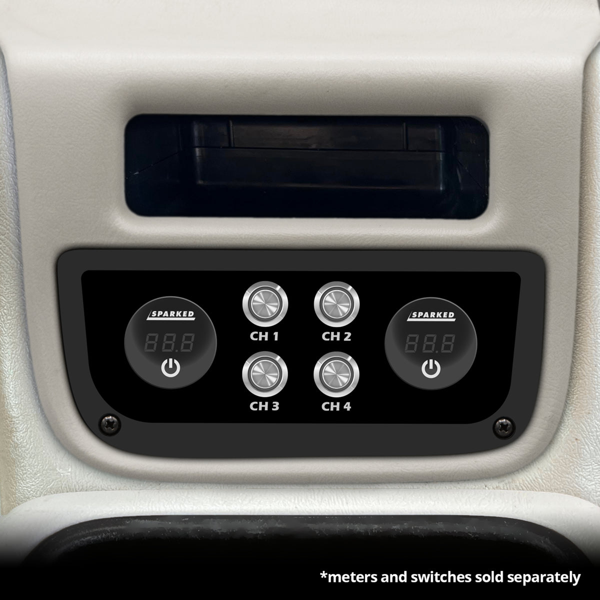 Sparked Innovations Console Switch Panel Dual Sparked Meter for 99-02 ...