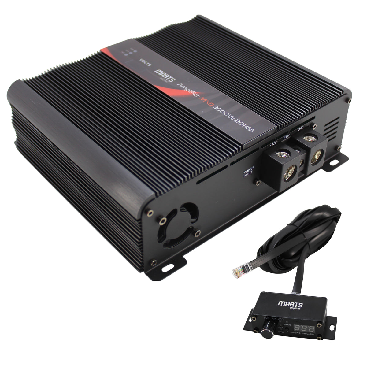 Marts Digital MXD Series Monoblock 3K 2 Ohm Full Range Amplifier MXD-3 ...