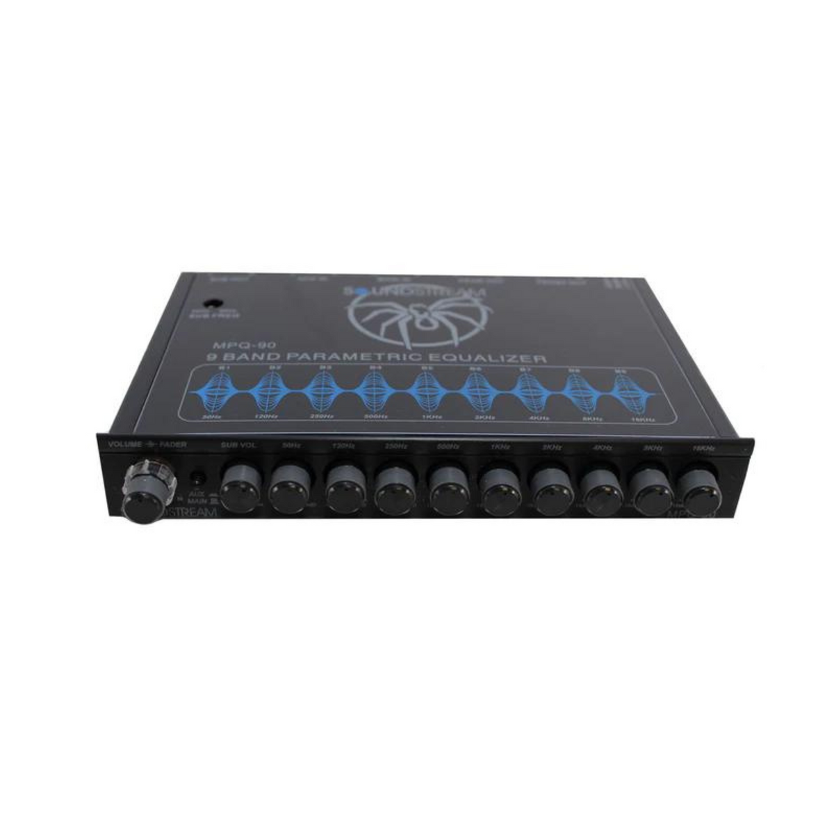1/2 DIN 9 Band Equalizer w/ Sub Level Control 8V Pro Car Audio MPQ-90 ...