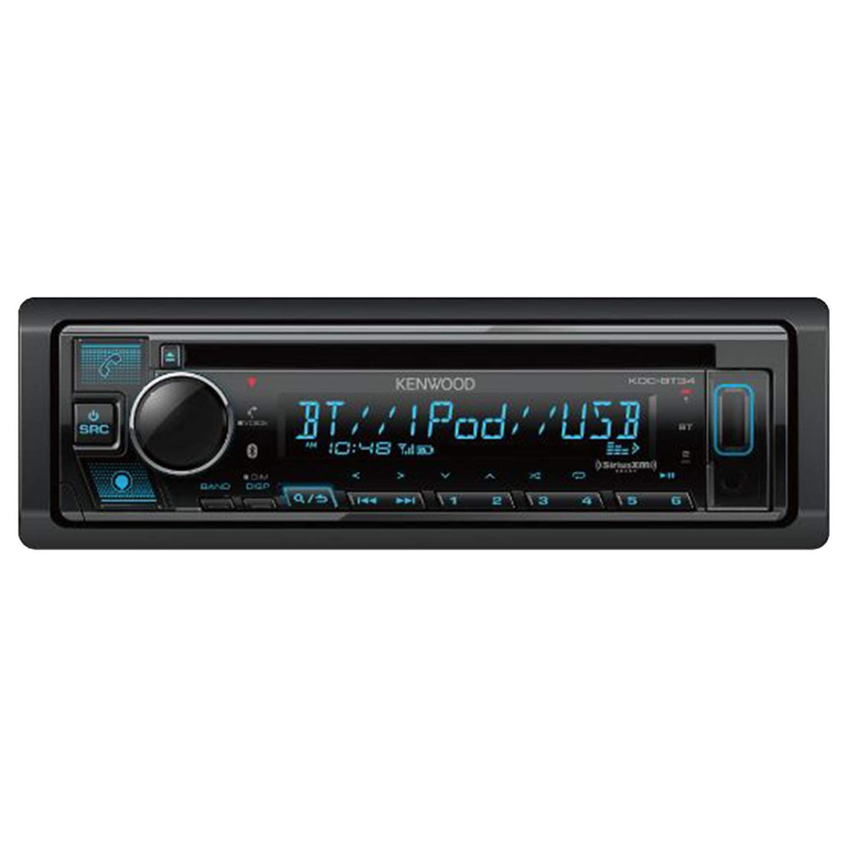 Kenwood Single DIN CD Bluetooth Spotify Ready Car Audio Receiver KDC-B ...