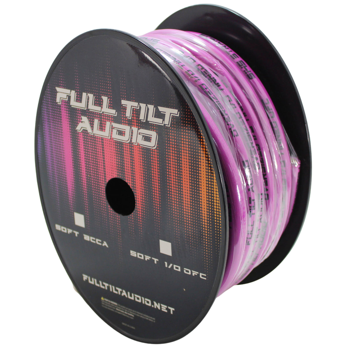 Full Tilt Audio 0 Gauge Tinned OFC Power/Ground Wire Pink Lot Cut By T ...