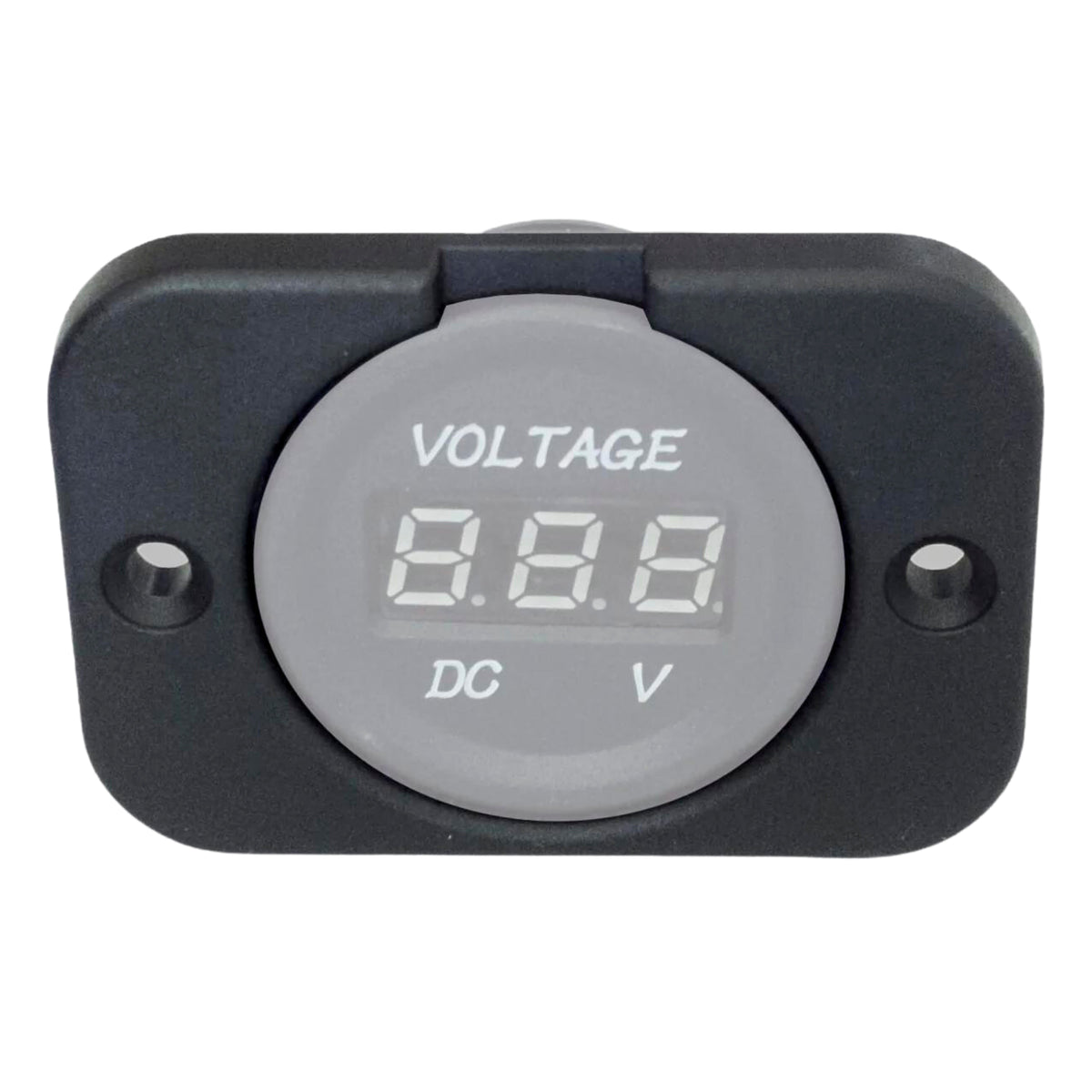 Sparked Innovations ABS Single Voltmeter Gauge Panel Mounting Plate Bl ...