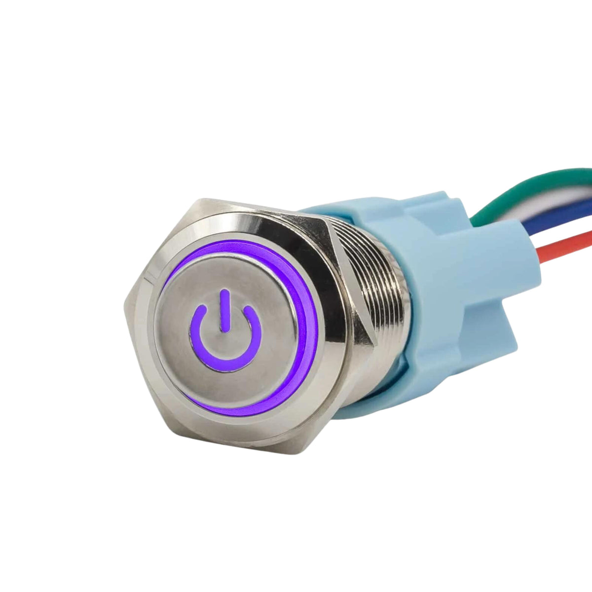 Sparked Innovation illuminated AL latching switch with power symbol (W ...