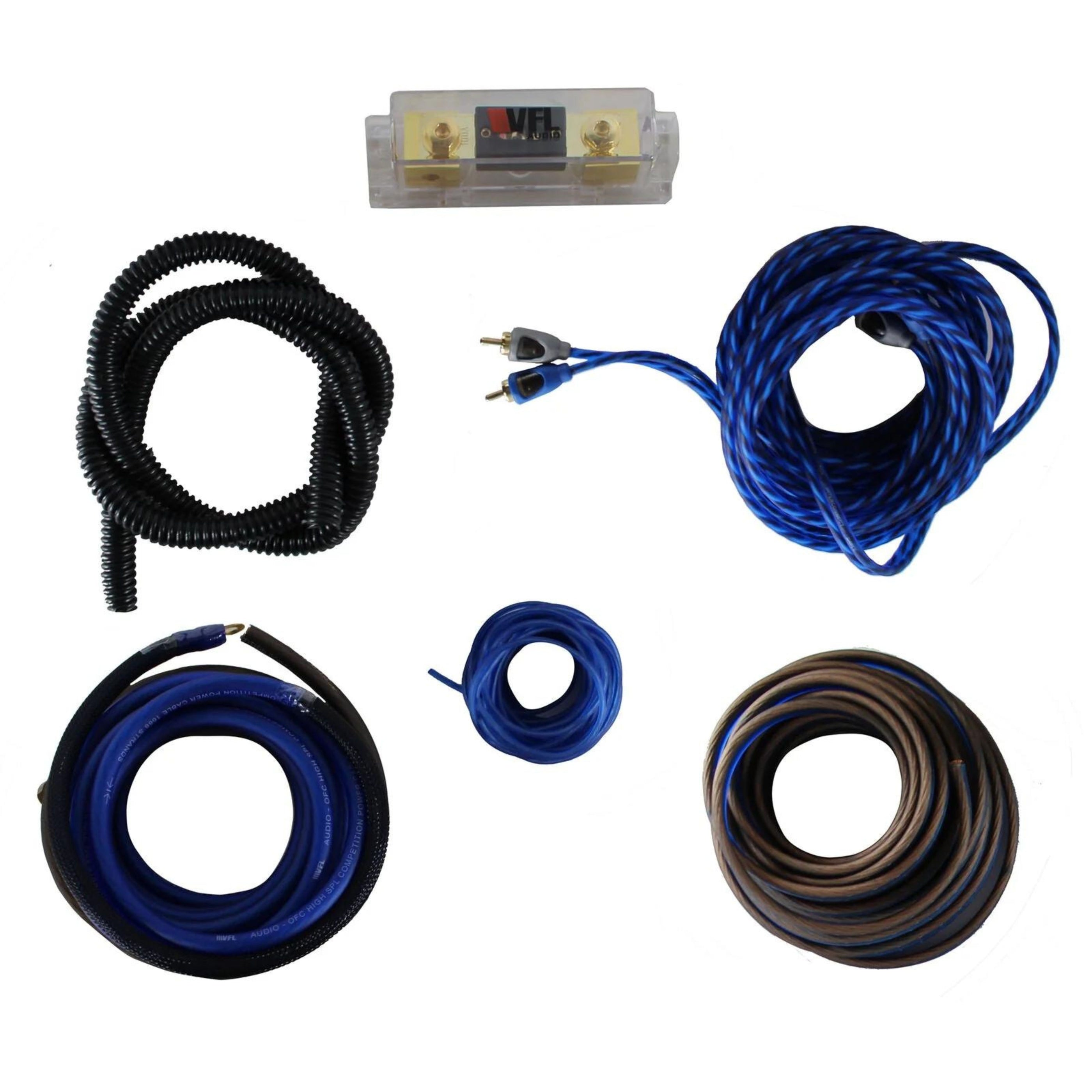 4 AWG Amp Install Kit 100A ANL w/ Gold Plated Fuse Holder VFL-AK4G ...