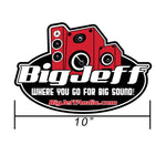 10" Big Jeff Online Official Sticker — Big Jeff Online Inc