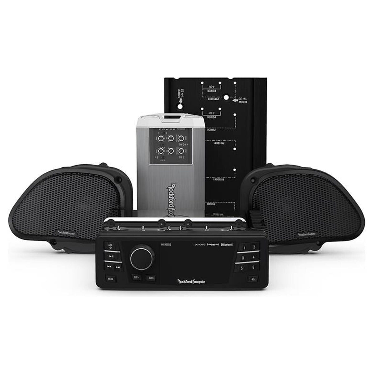 Rockford Harley Road Glide Radio, Speakers, Amplifier & Amp Kit — Big ...