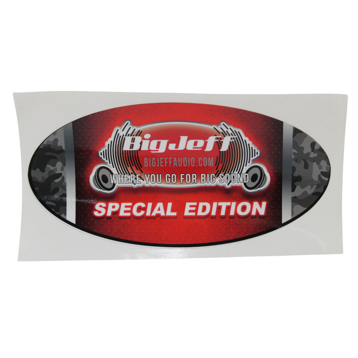 Big Jeff Audio Special Edition Sticker - Oval — Big Jeff Online Inc