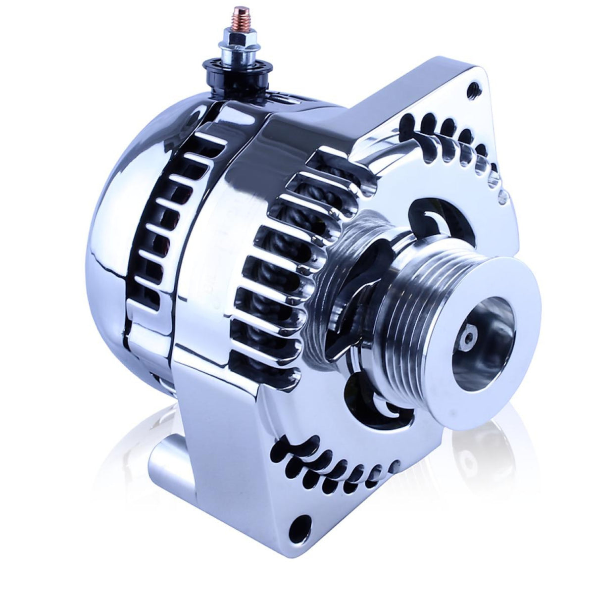 Mechman S-Series Chrome 240 Amp Alternator For 1987-1992 5.0L 6/12 For ...