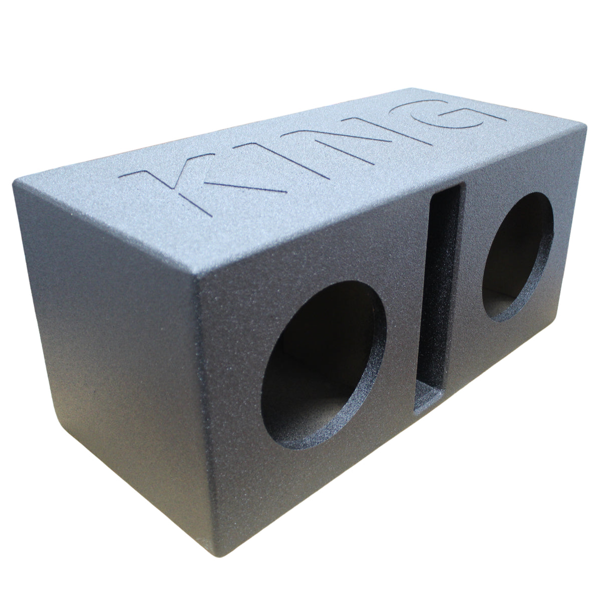 King Boxes Dual 8" Ported Universal Subwoofer Box Sprayed AK-8DV — Big ...