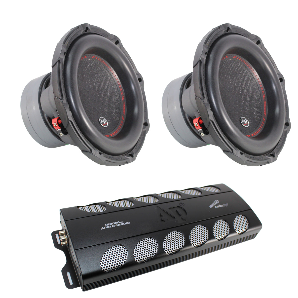 Audiopipe 12" BDC3 Subwoofer Combo 1800W RMS w/ 1800W 1 Ohm Monoblock ...
