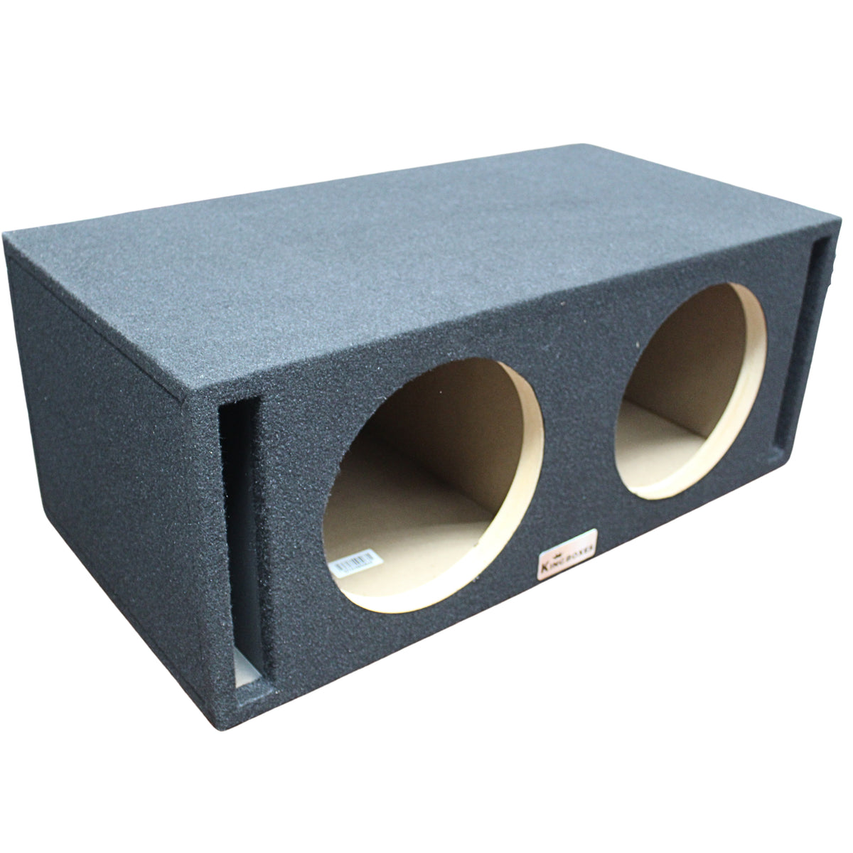 King Boxes Dual 10" Vented Divided Carpeted Universal Subwoofer Box KG ...
