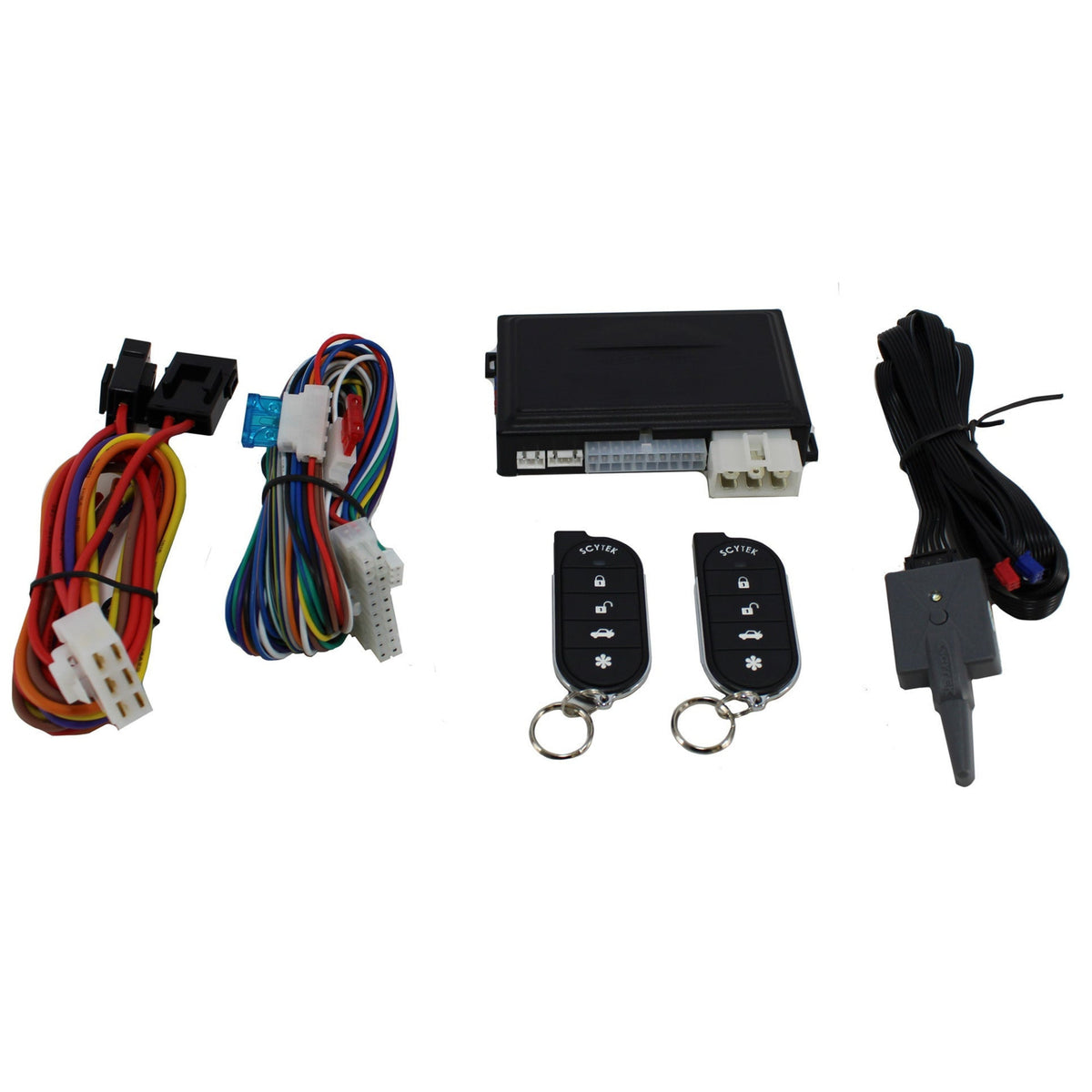 ScyTek A1.1 Complete 1 Button Remote Engine Start System with Two Remo ...