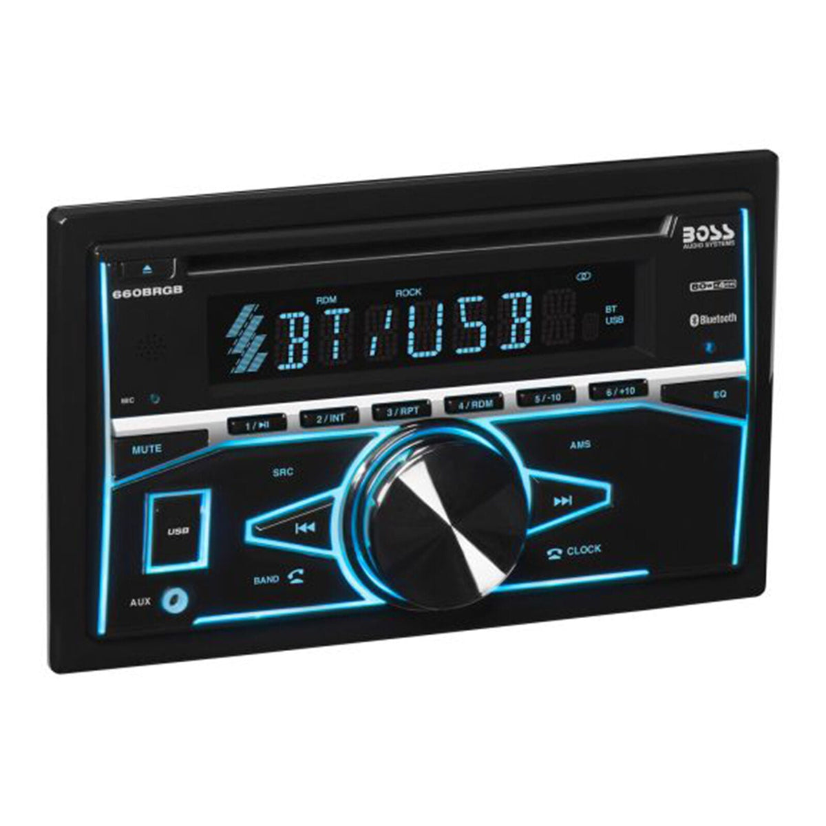 BOSS 2 DIN Bluetooth Radio with CD, AUX, USB, MP3, & Wireless Remote ...