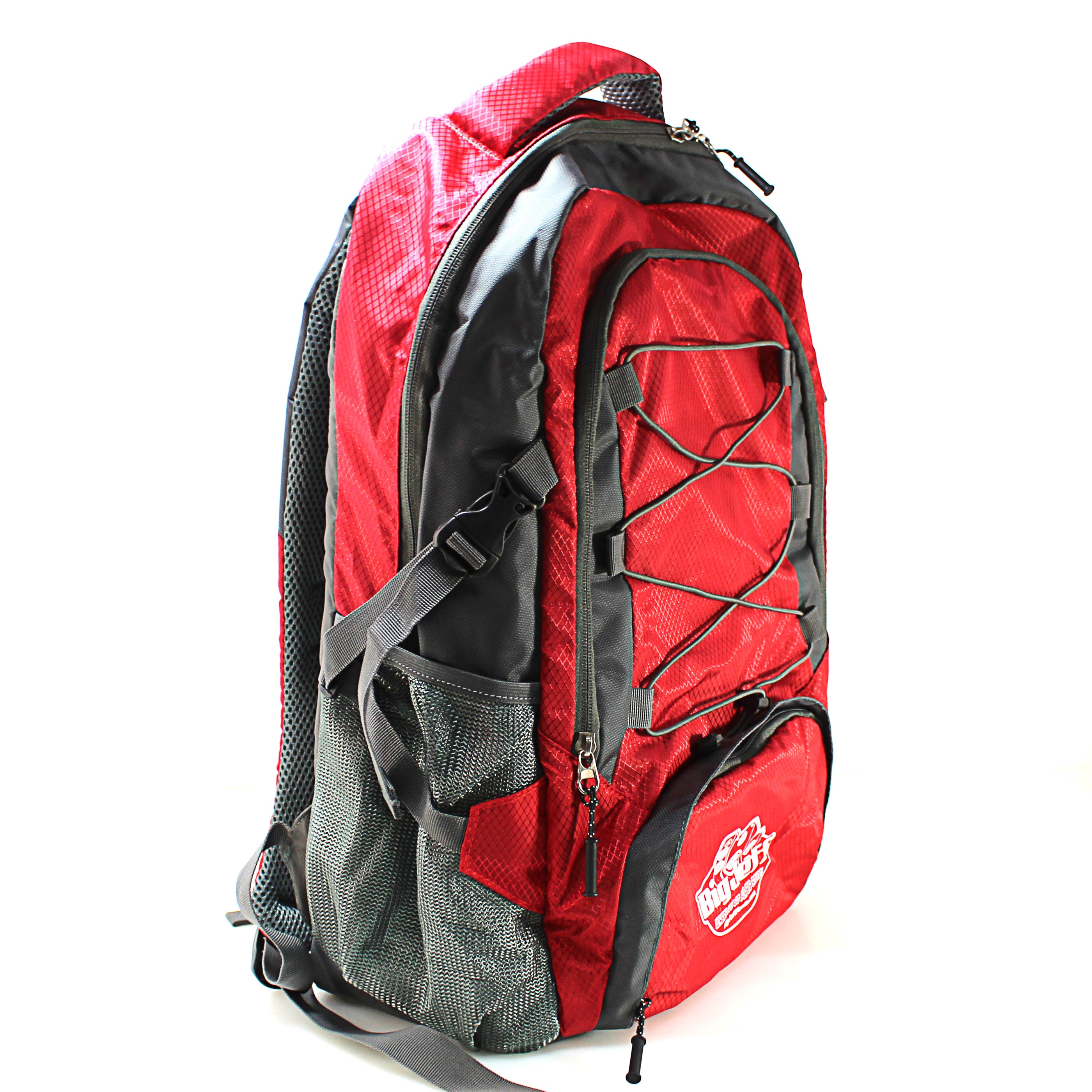 Official Big Jeff Audio Red/Gray Laptop 20" Commuter Backpack with Log ...