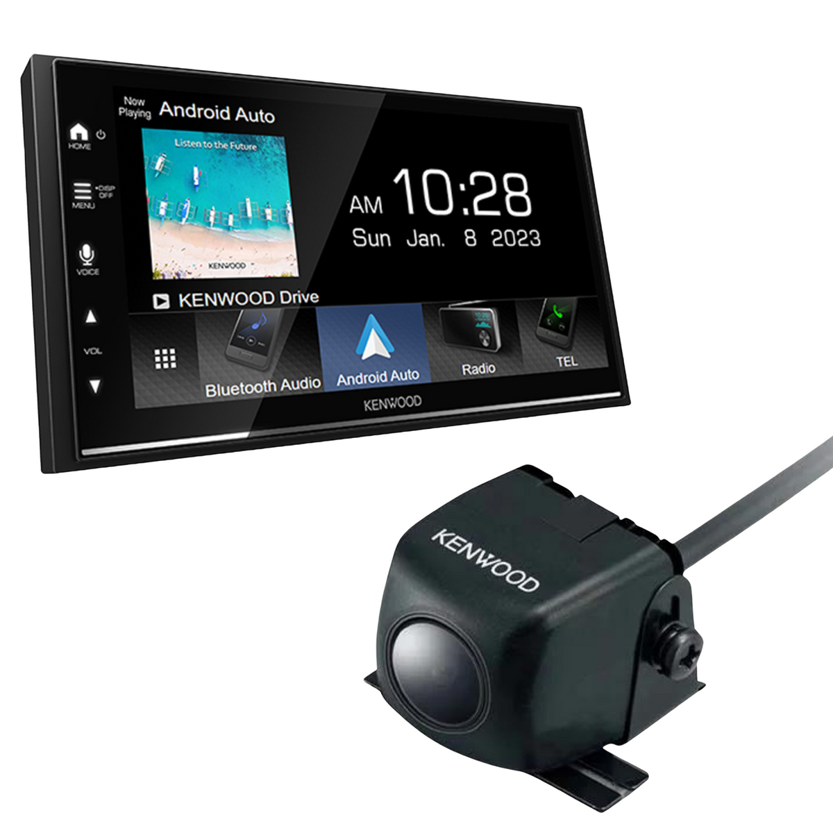 Kenwood CarPlay/Android Auto Receiver DMX7709S Plus Kenwood Rear View ...