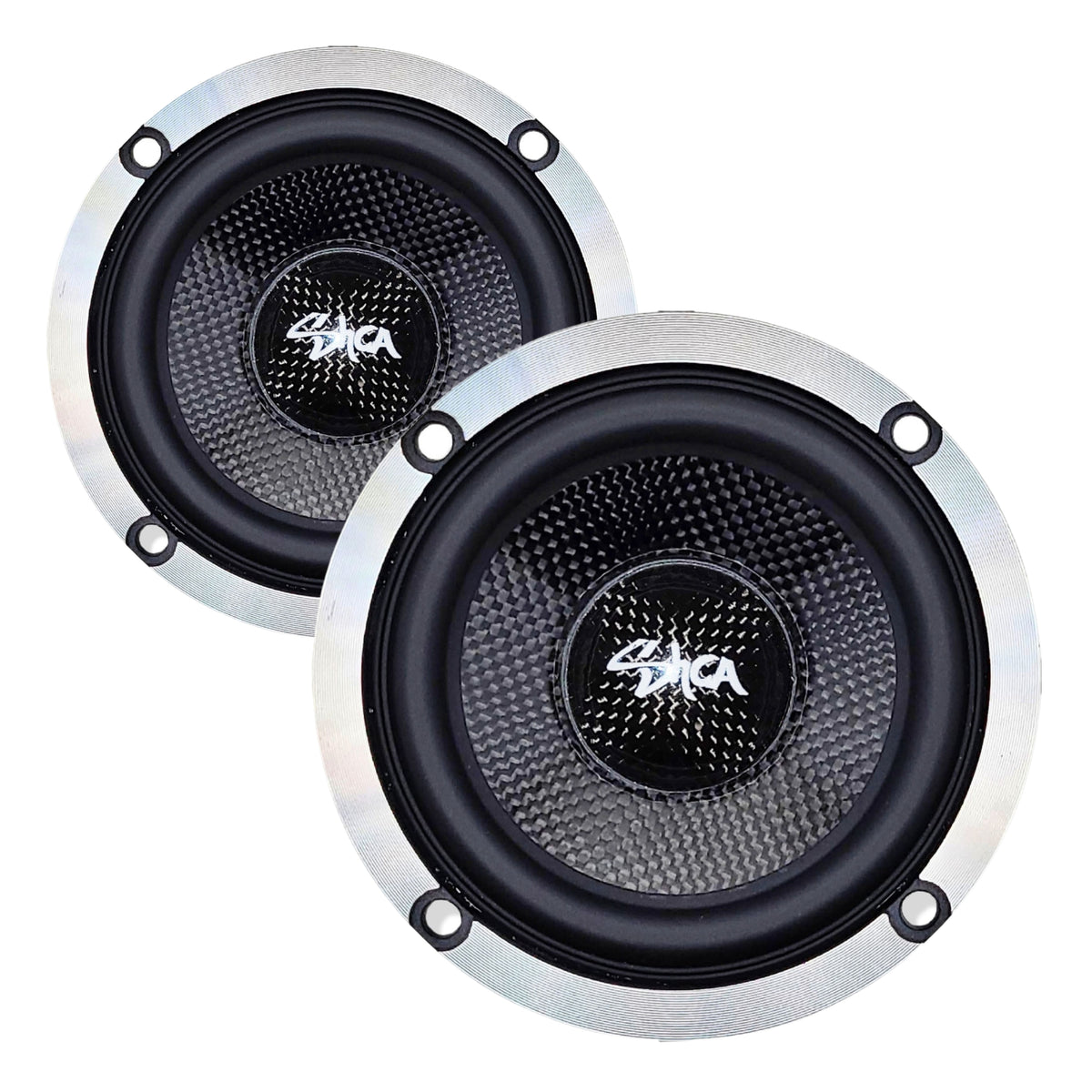 Sky High Car Audio 3.5 Inch 240W 4 Ohm 1" VC Midrange Speakers Pair SH ...