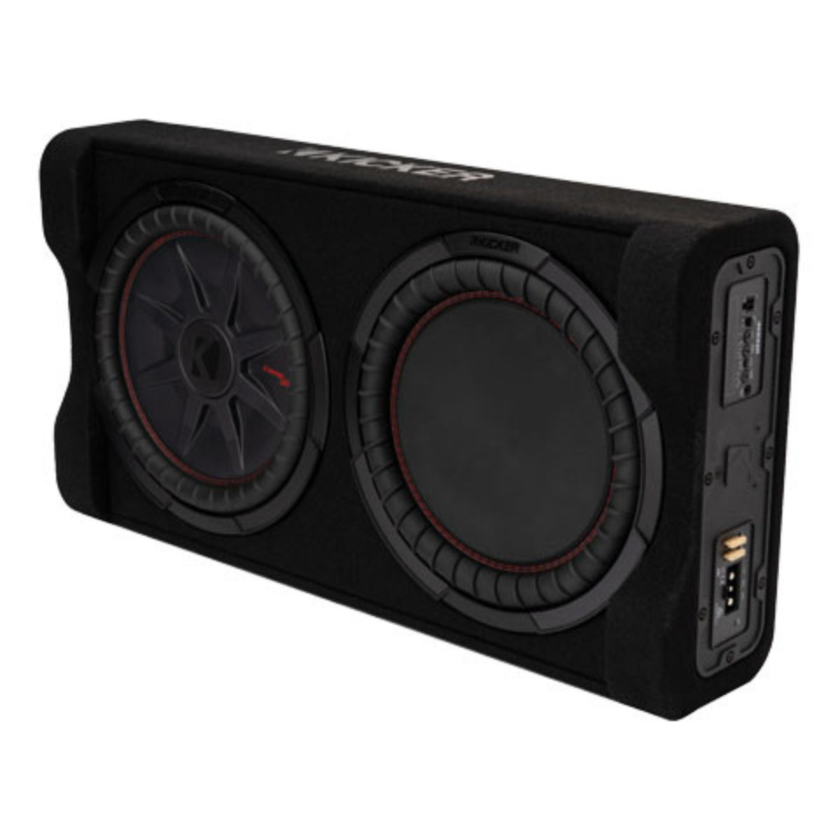 Kicker CompRT 12" Subwoofer Powered Down-Firing Loaded Enclosure w/ Bu ...