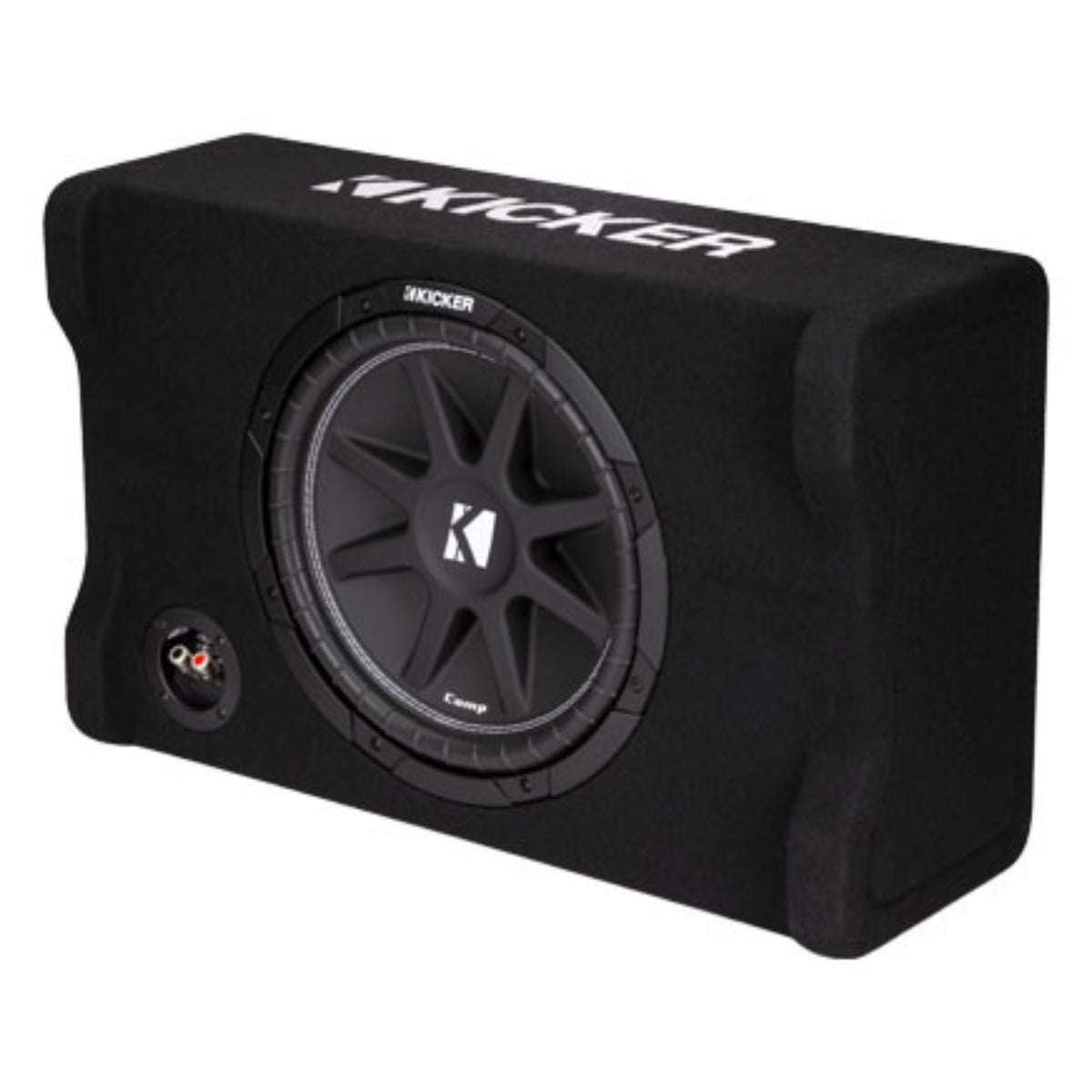 Kicker Comp Series 12" 150W RMS 4-Ohm Loaded Down-Firing Subwoofer Enc ...