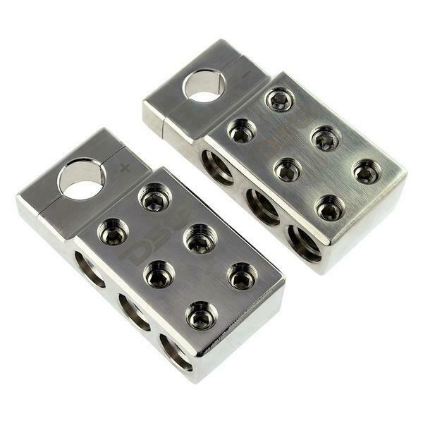 DS18 B1 +/- Competition Distribution Bar Block Battery Terminal Chrome ...