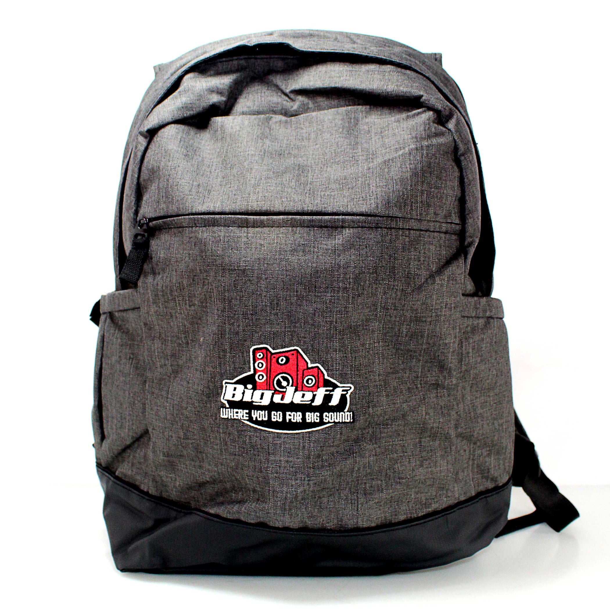 Official Big Jeff Audio Universal Grey Backpack with Embroidered Logo ...