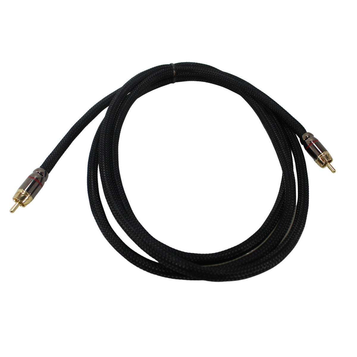 Full Tilt Audio HQ 6 foot Single Channel RCA Cable Gold Plated Connect ...