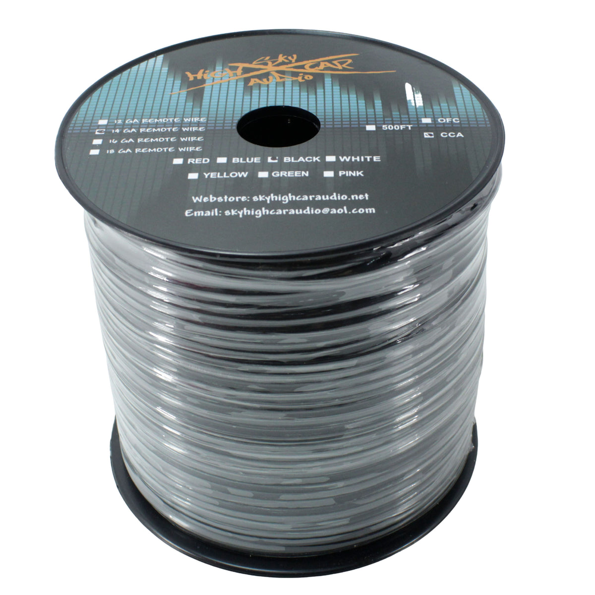 14 GA CCA 500ft Stranded Primary Power Ground Multicolor Wire Spool 7 ...