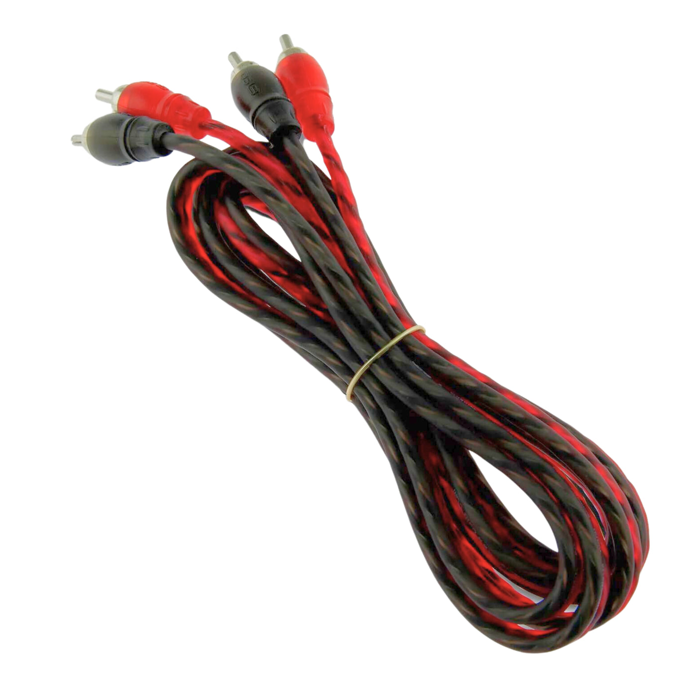 DS18 RCA6FT 6 ft 2 Channel Shielded Twisted RCA Audio Cable Amp Cables ...