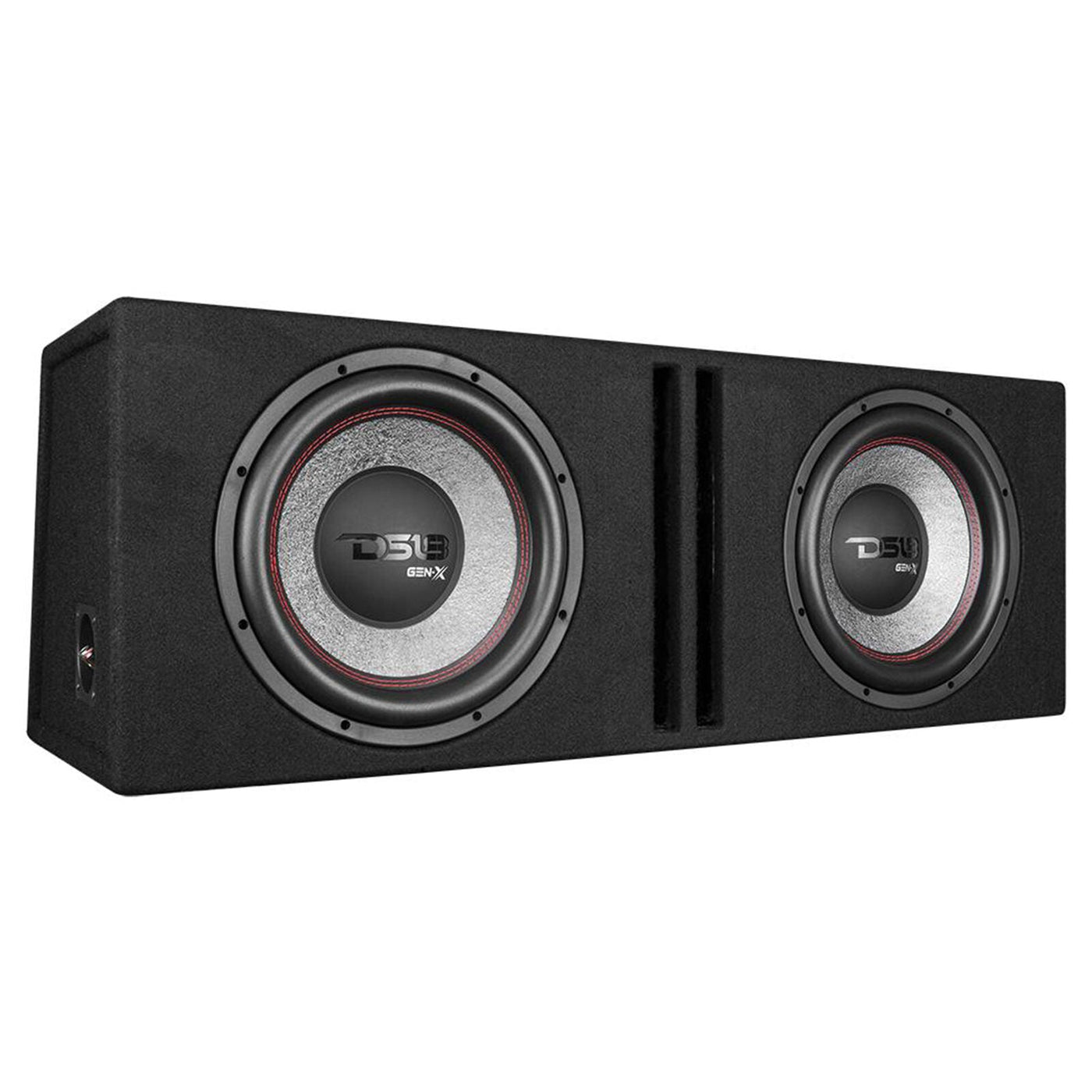DS18 1800W 2+2 Ohm Loaded Enclosure 2x GEN-X124D 12" Subwoofers — Big ...
