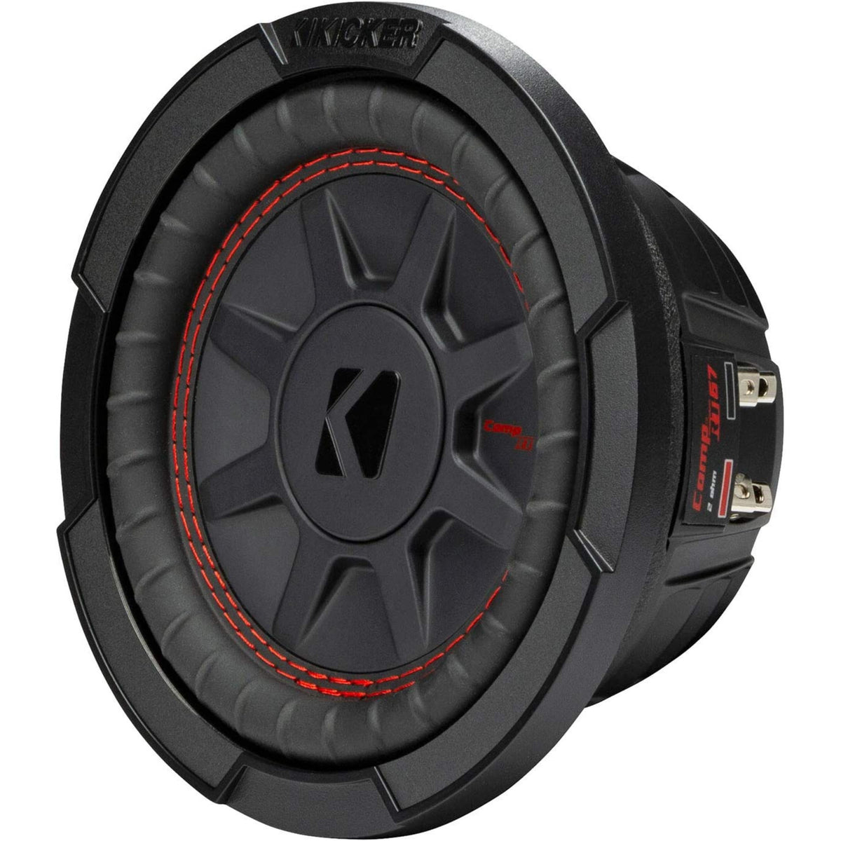 Kicker Comp RT Series 6.75" 150 Watts RMS Dual 2-Ohm or 4-Ohm Subwoofe ...